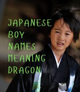 86+ Japanese Boy Names Meaning Dragon - The Get Real Mom